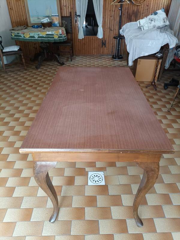 TAVOLO in LEGNO con Superficie Lucida, color Mogano - Ferrara