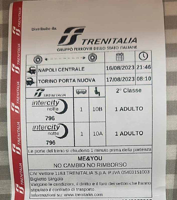 Biglietti Trenitalia - in vendita a Torino, Piemonte