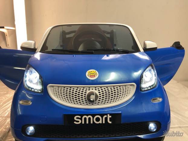 Auto macchina elettrica Smart 453 blu, modello NEW SMART, peso 15 kg - Roma