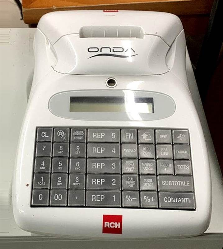 Registratore di cassa marca RCH modello Onda - Napoli
